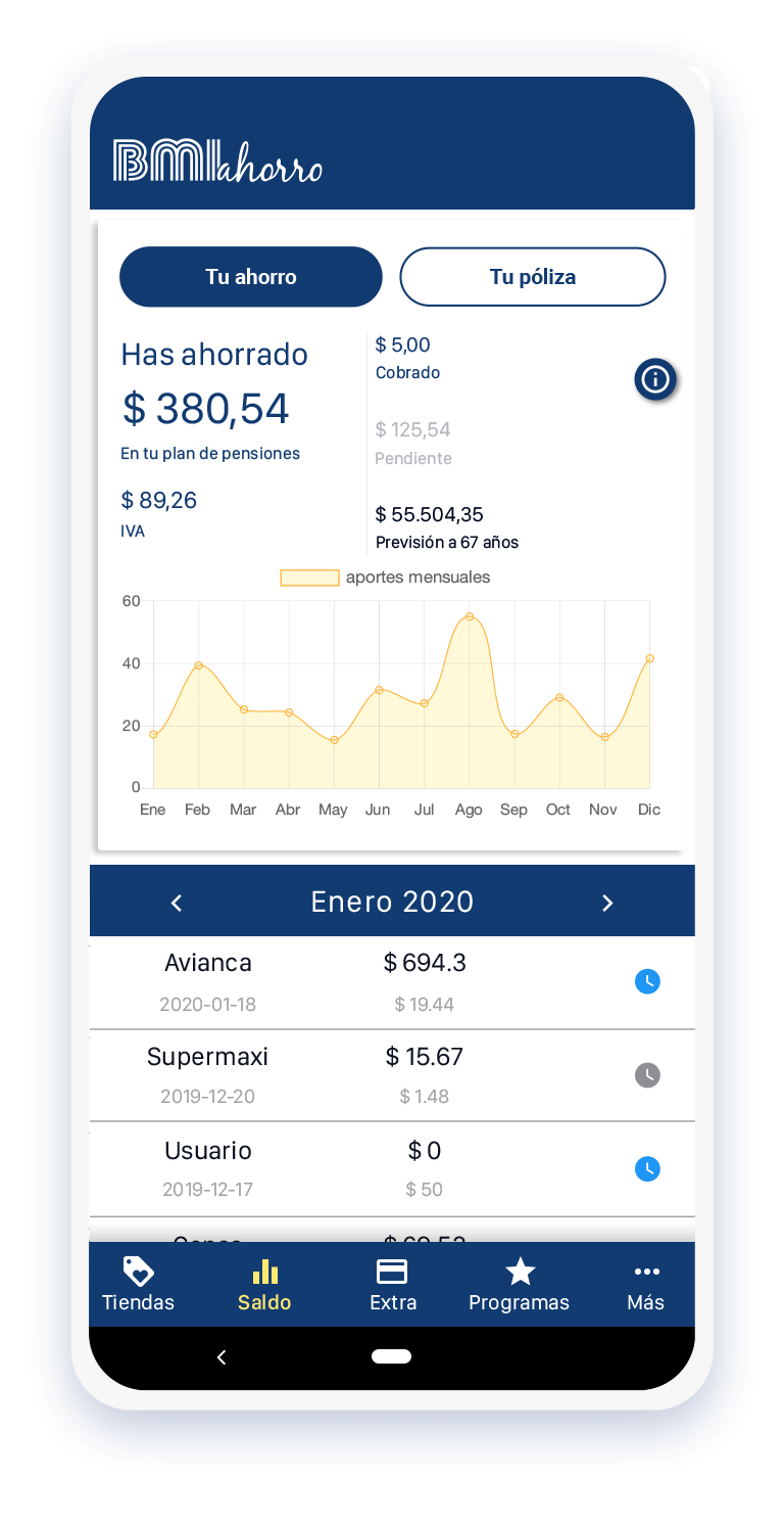 BMI Ahorro • Ahorra con tus compras y alcanza todas tus metas